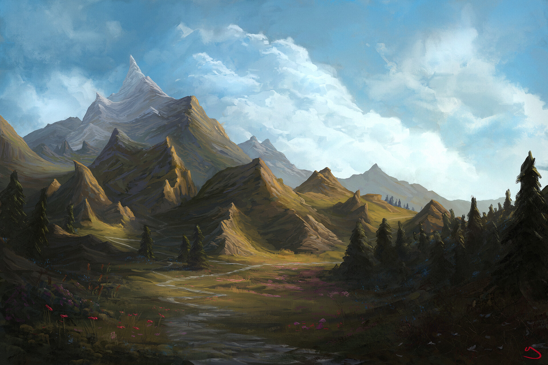 ArtStation - The Overly Epic Mountains