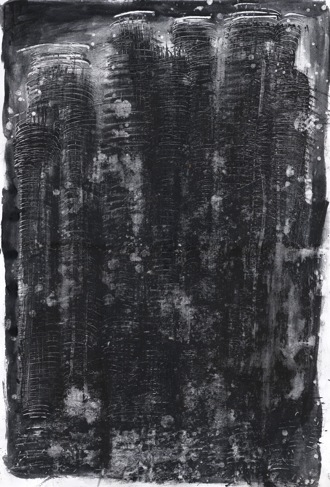 Jay Hurst - Ex-Cathedra series - experimental drawings