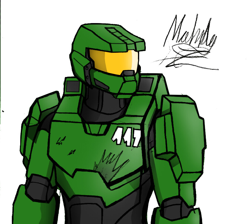 Master Chief Drawing