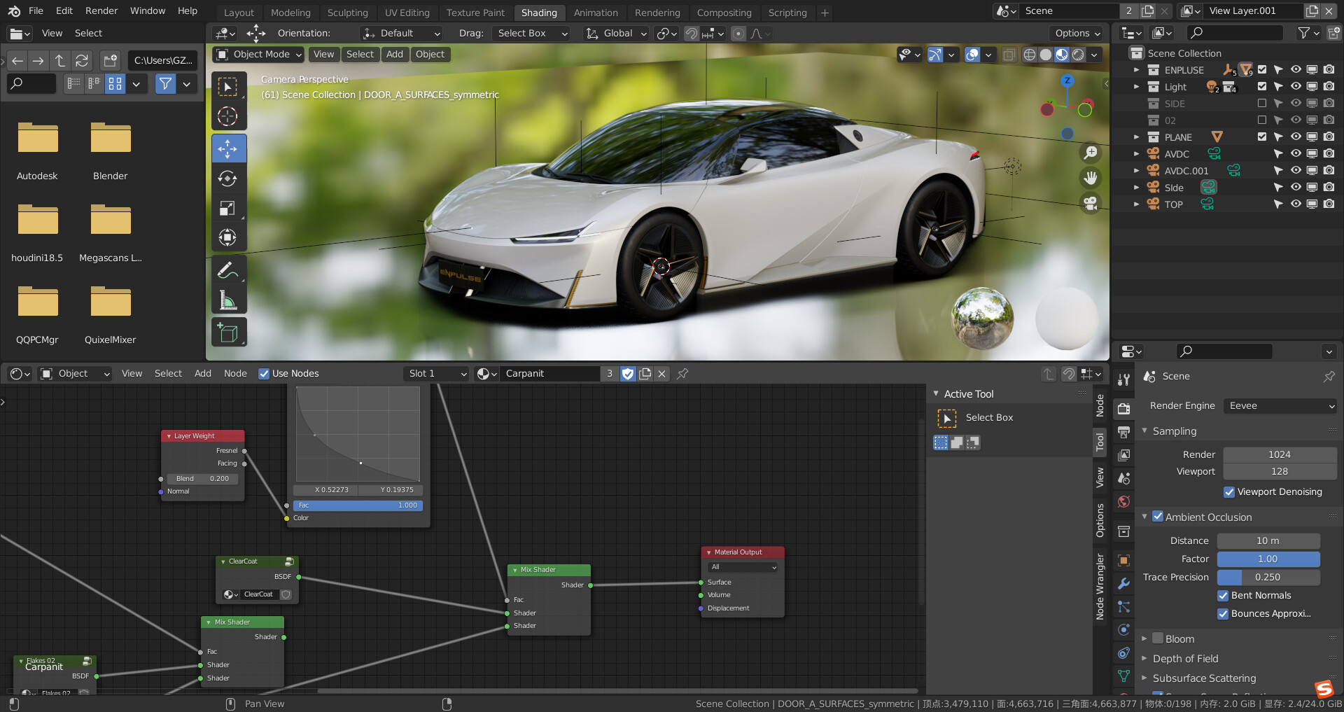 Rocky Zhang - Blender-EEVEE Carpaint Learning