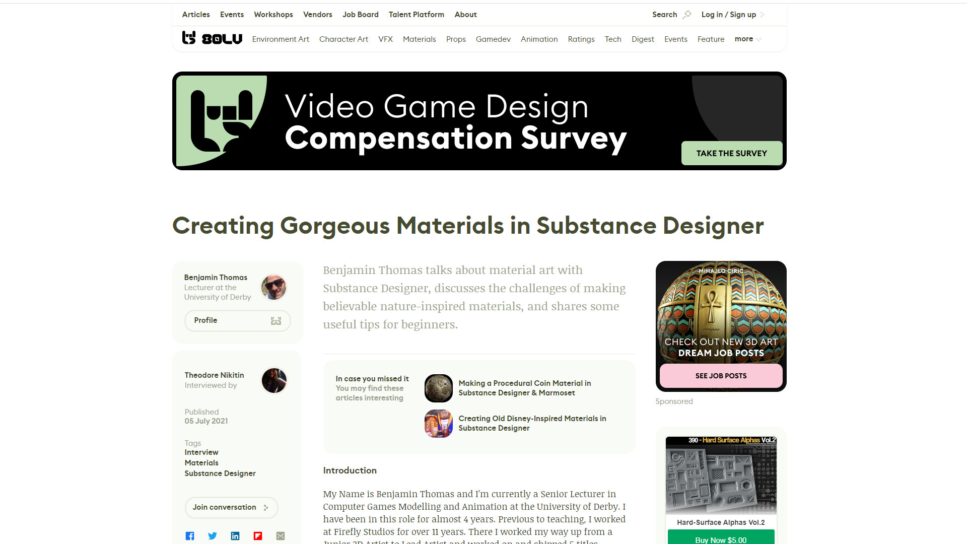 Benjamin Thomas - 80 lvl Interview