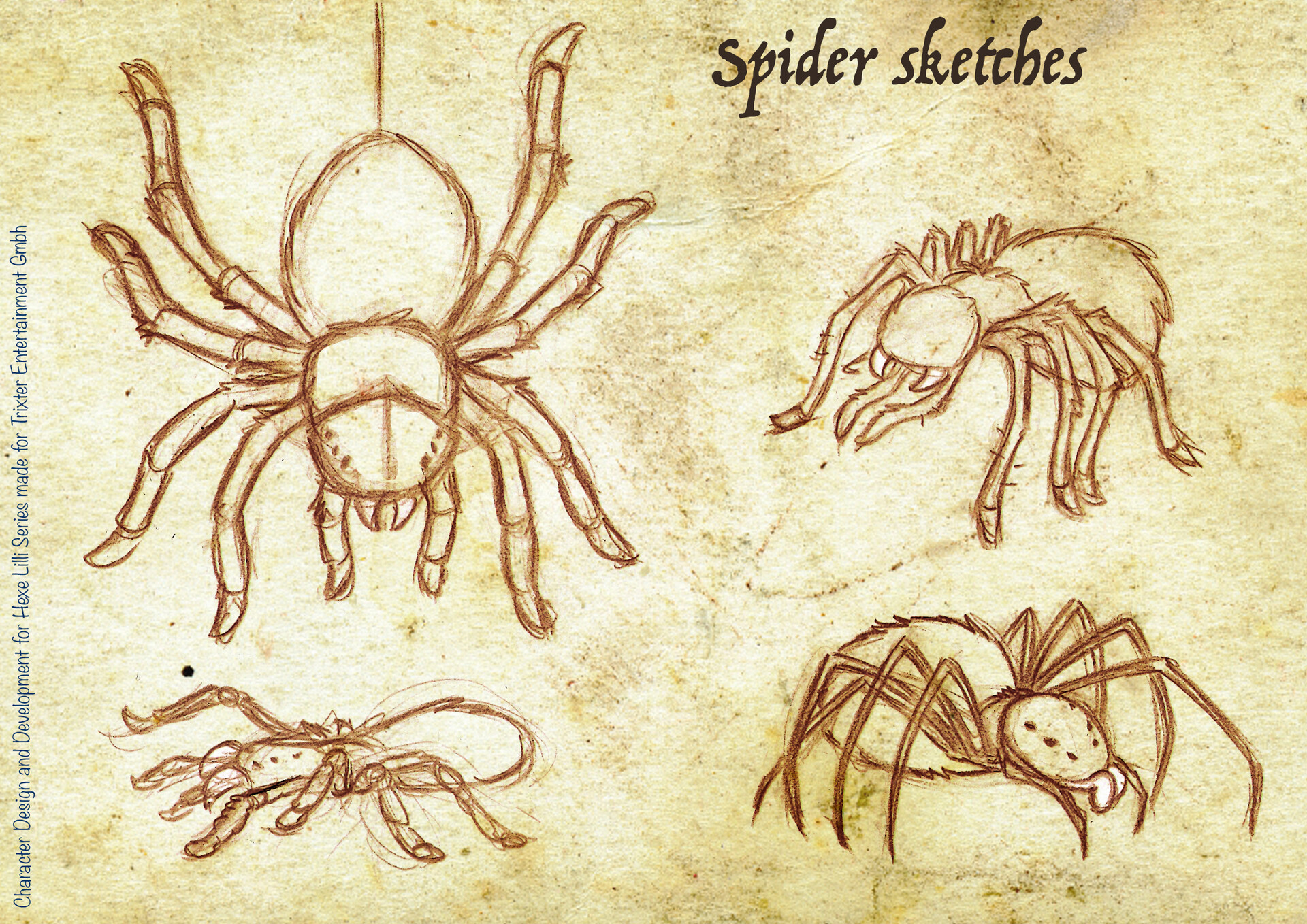 ArtStation - Spider sketches design
