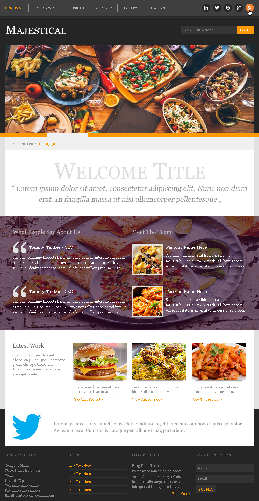 ArtStation - Website Template Design