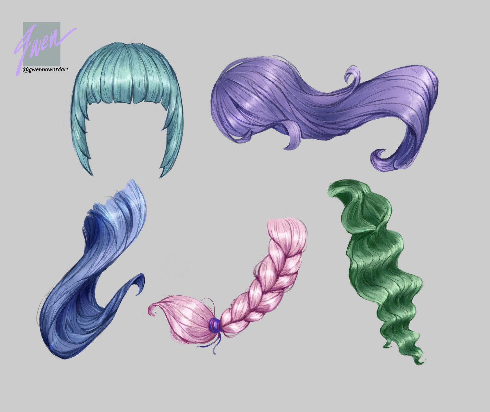 ArtStation - Hair Studies
