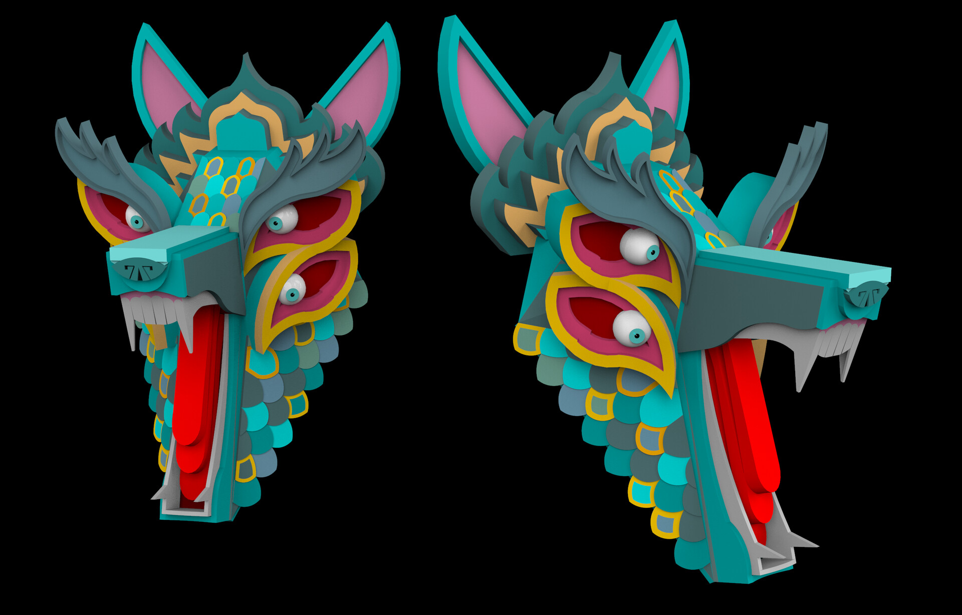 ArtStation - wolf mask