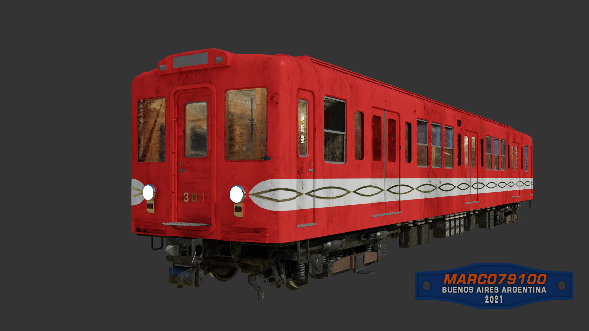 ArtStation - 3D based on Mitsubishi Eidan Series 300 from Marunouchi ...