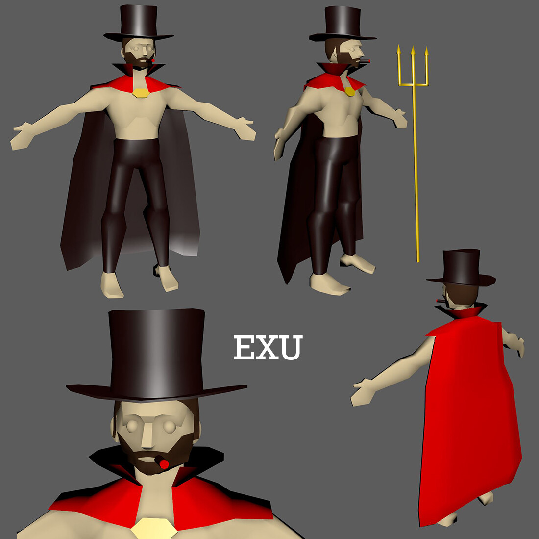 ArtStation - Low-Poly Character Designs