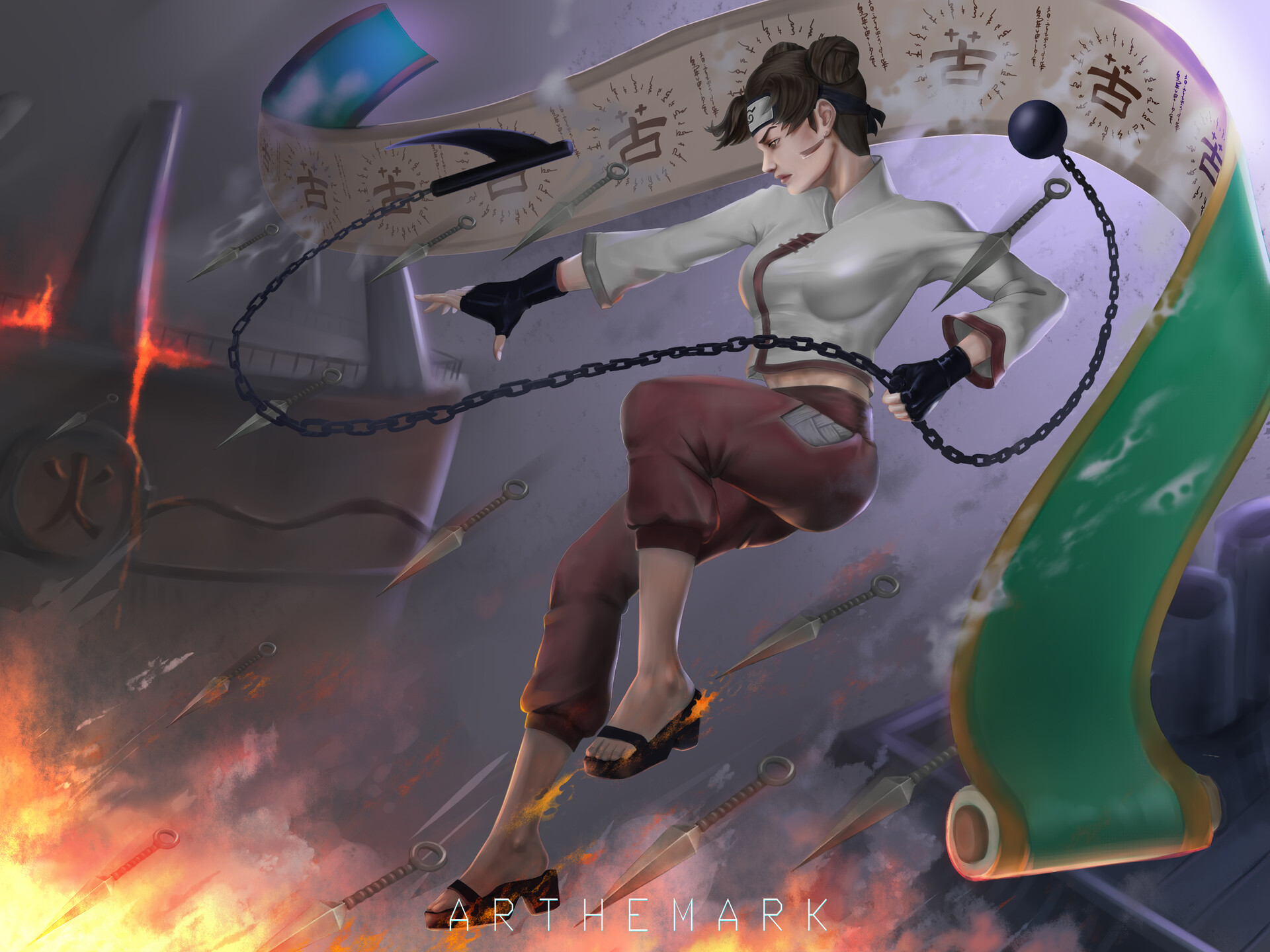 ArtStation - Tenten Fan Art