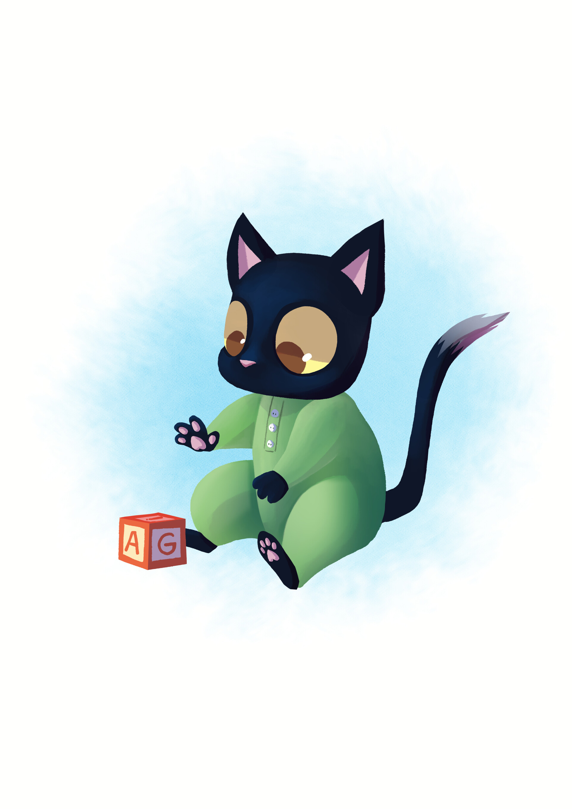 ArtStation - Baby cat