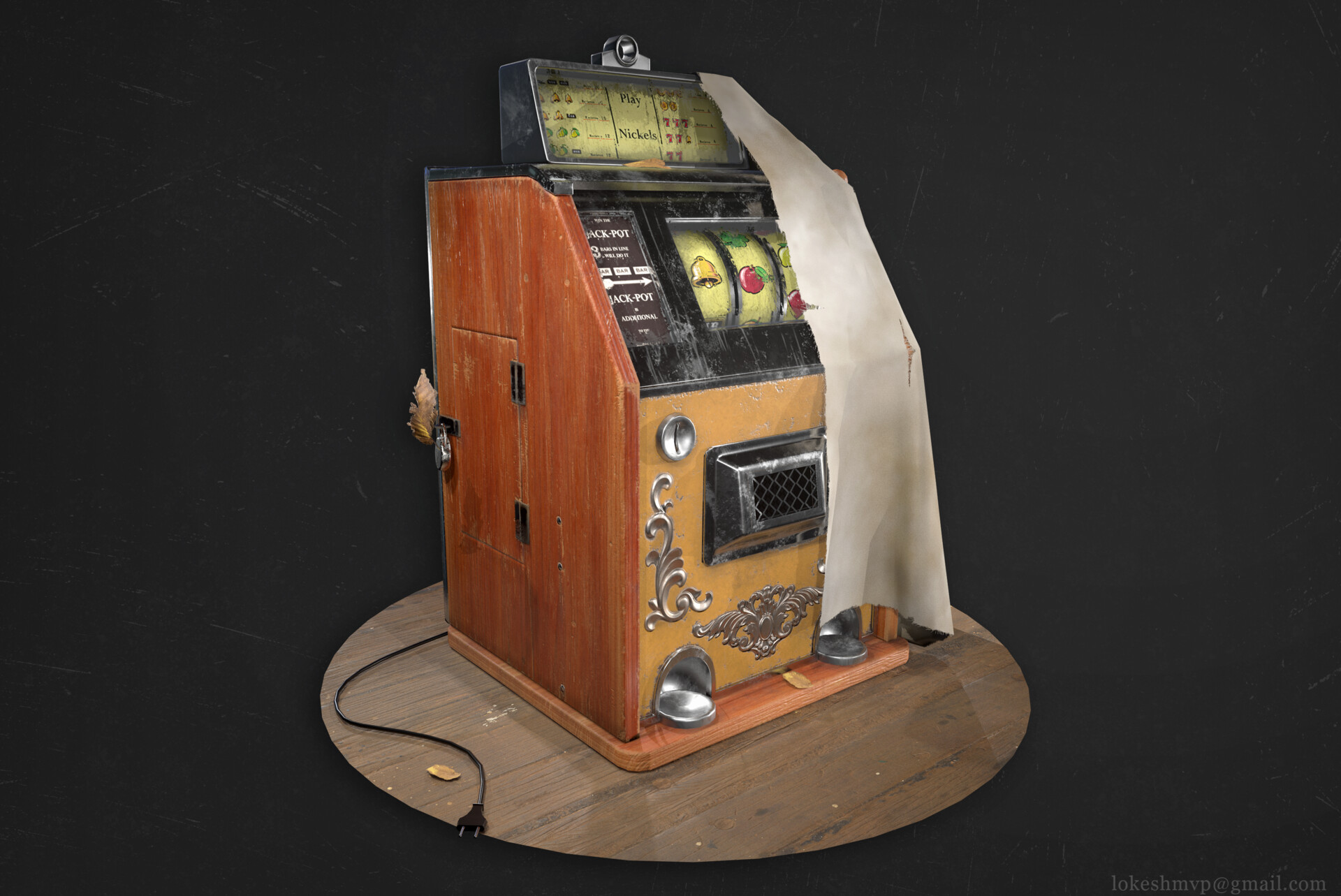 ArtStation - Abandoned Slot Machine (Art Test)