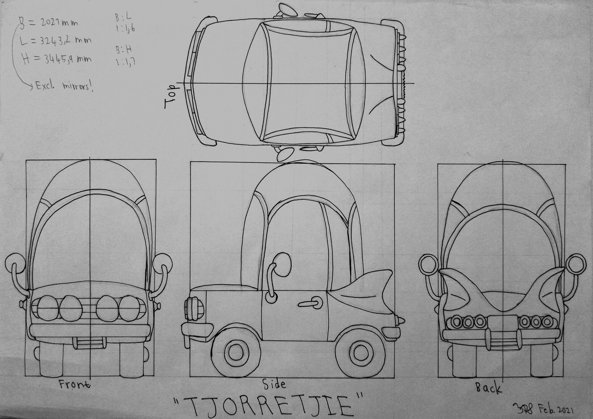 Frederika's Art & Animation - Cartoon Car