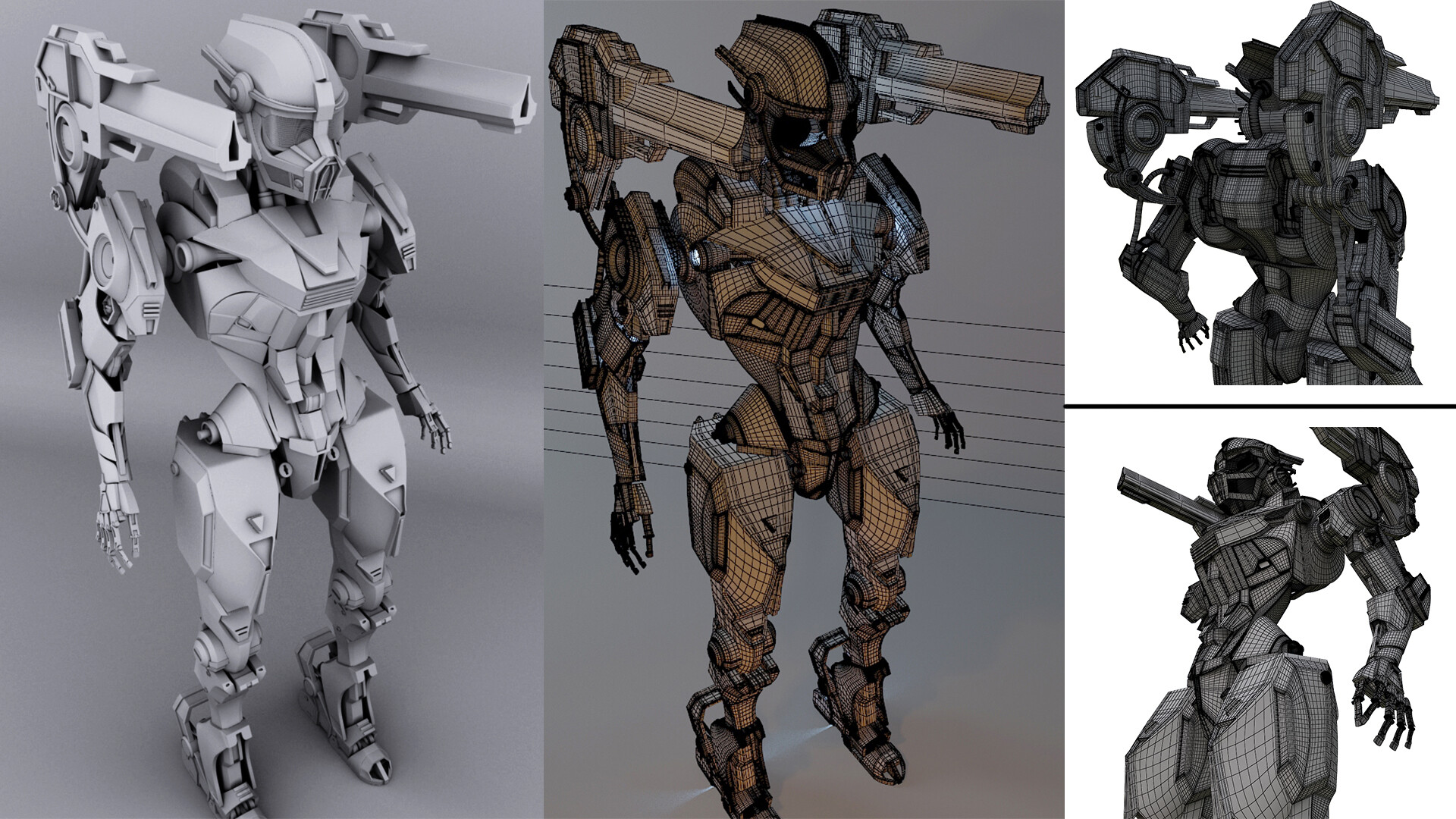 ArtStation - #Hard Surface Sci-fi Robot