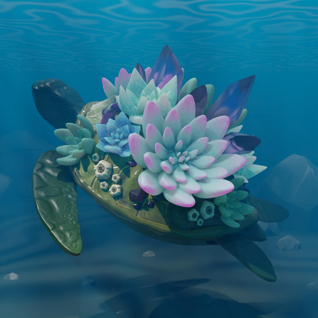 ArtStation - Magic Turtle by Dvecher