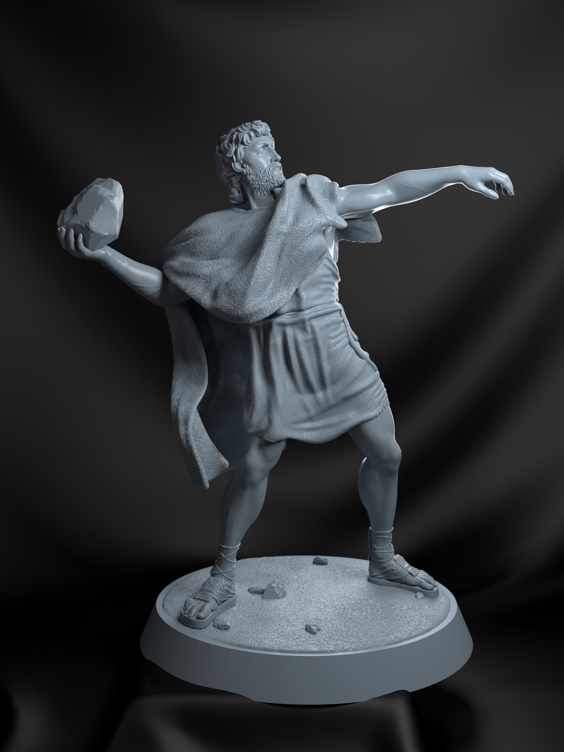 ArtStation - Greek Hoplite miniature - Psiloi - 28mm - Private ...