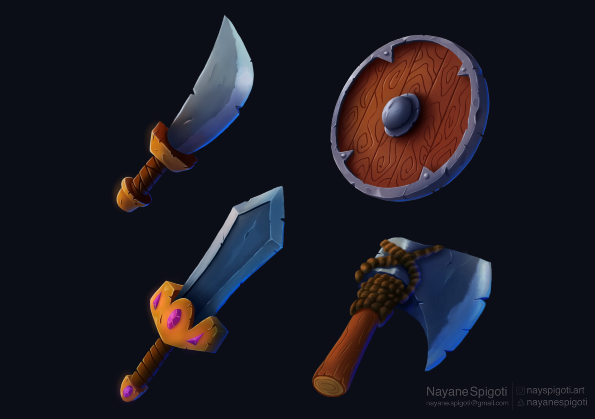 ArtStation - Weapons Prop Icons