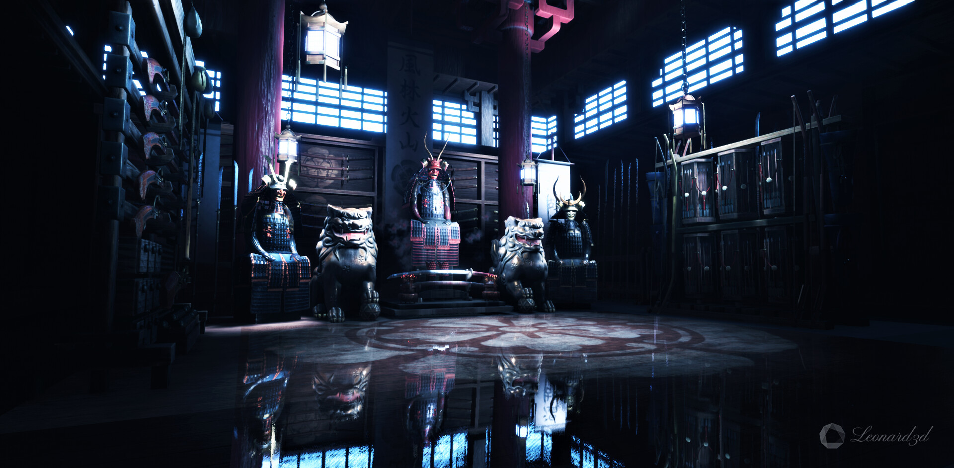 ArtStation - Japanese Samurai Dojo UE4