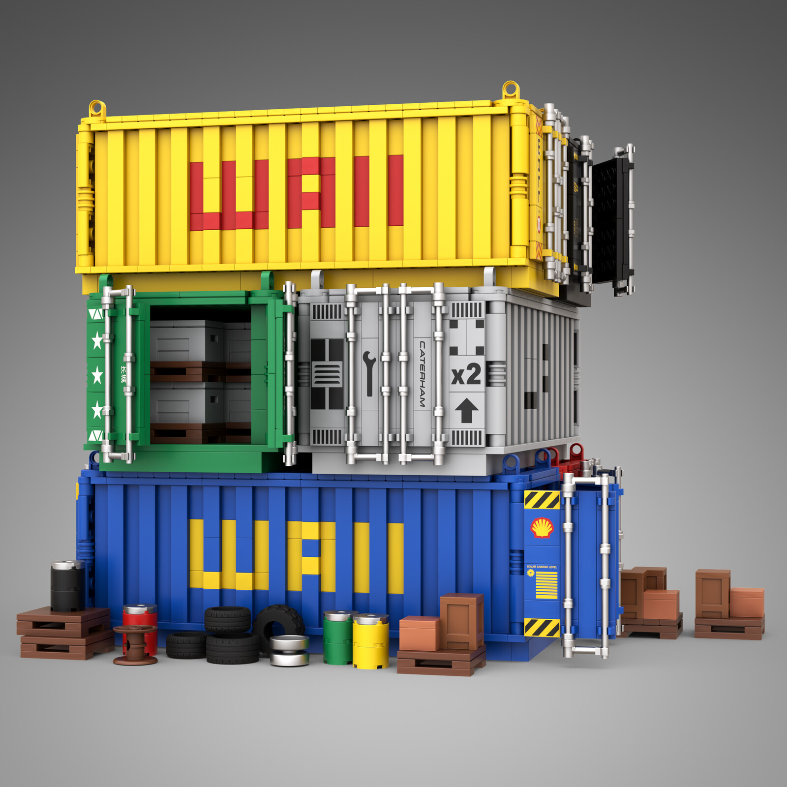 Brian Wall - Lego Shipping Containers