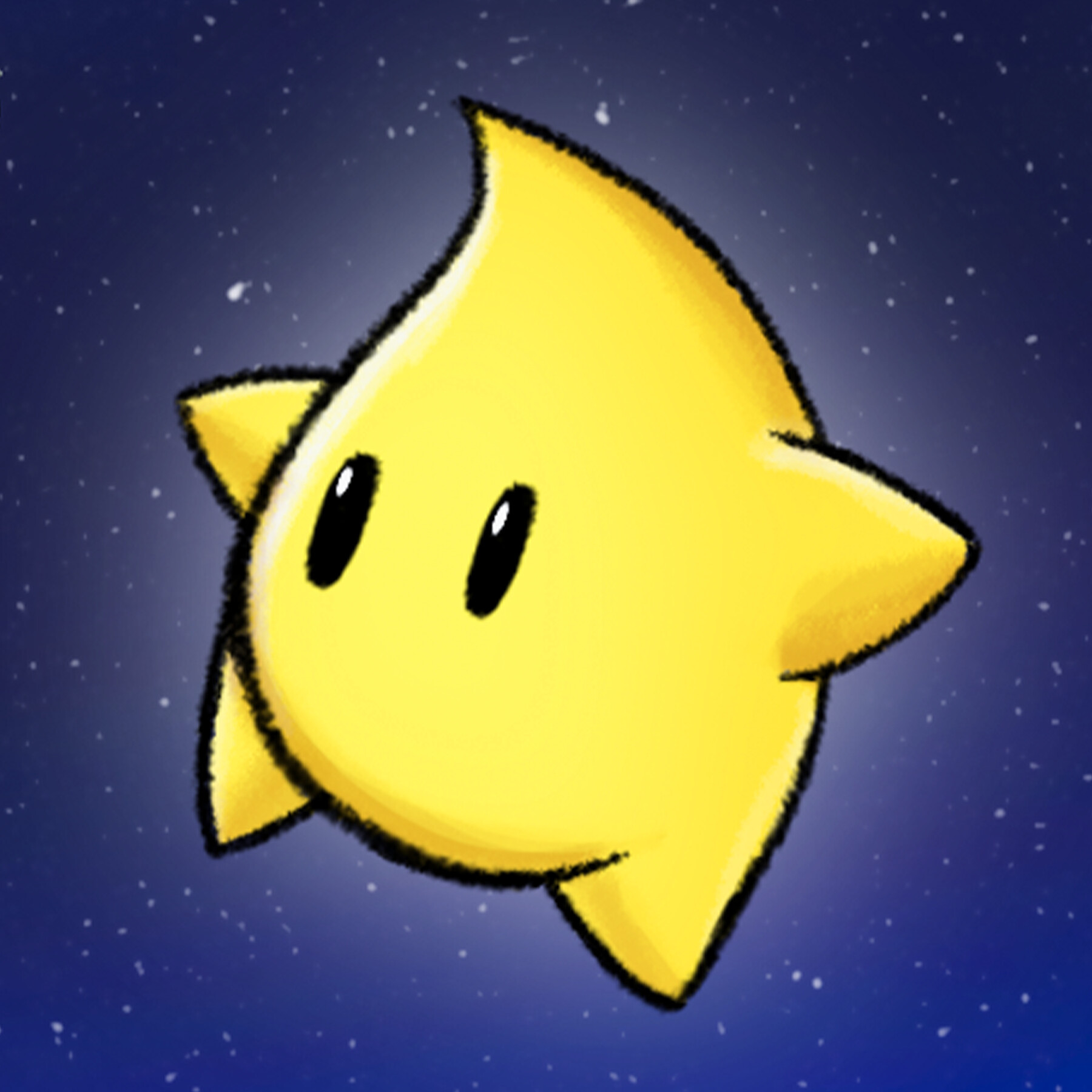 Yellow Mario Galaxy Stars