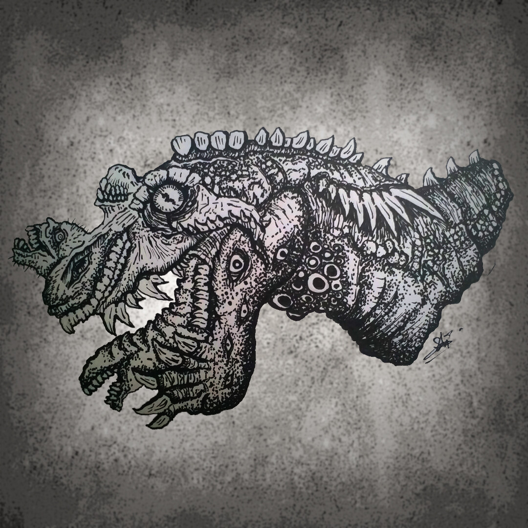 ArtStation - Ceratosaurus Horror Art