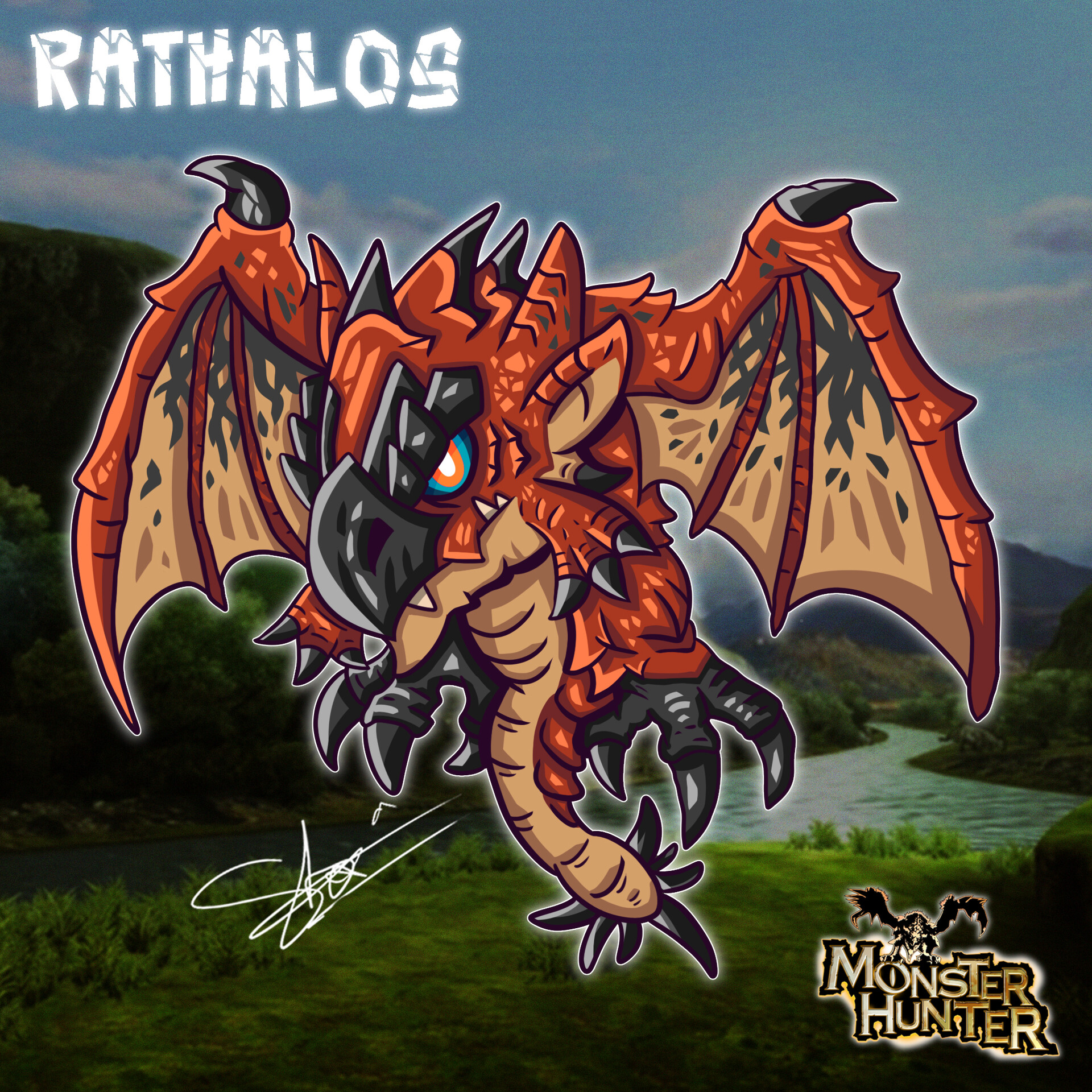 ArtStation - Chibi Rathalos