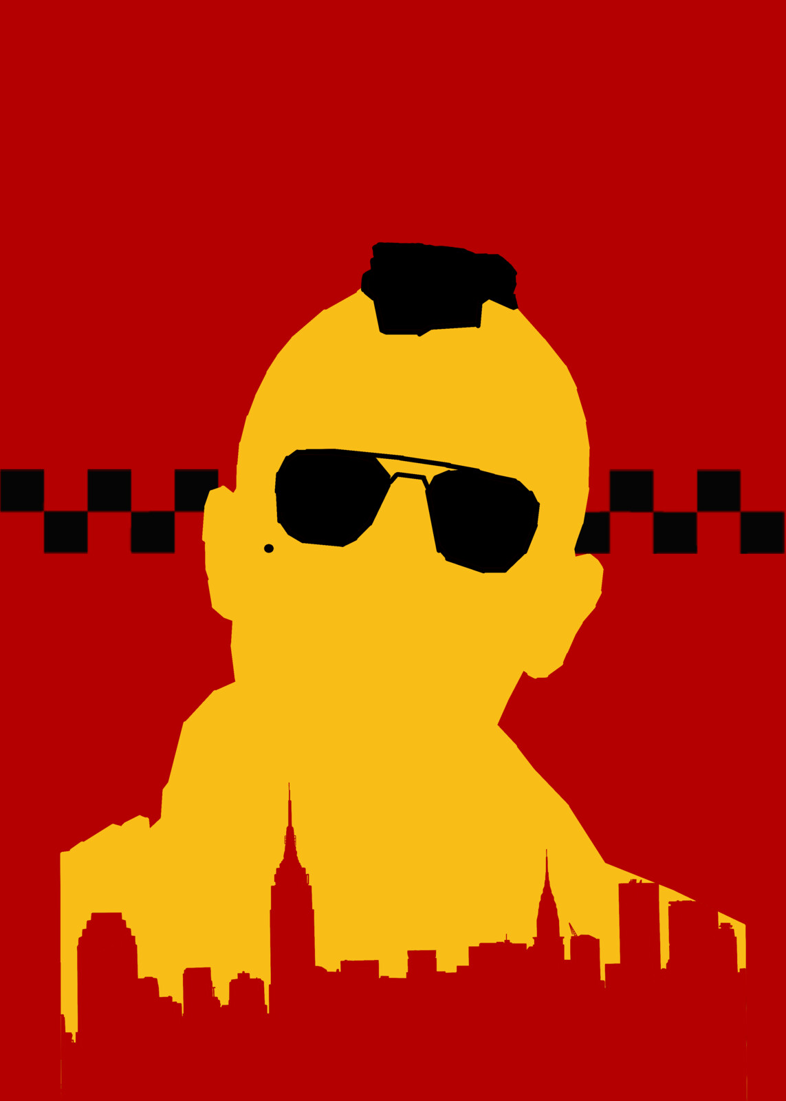 Jordan Hristov - Taxi Driver - minimalist poster