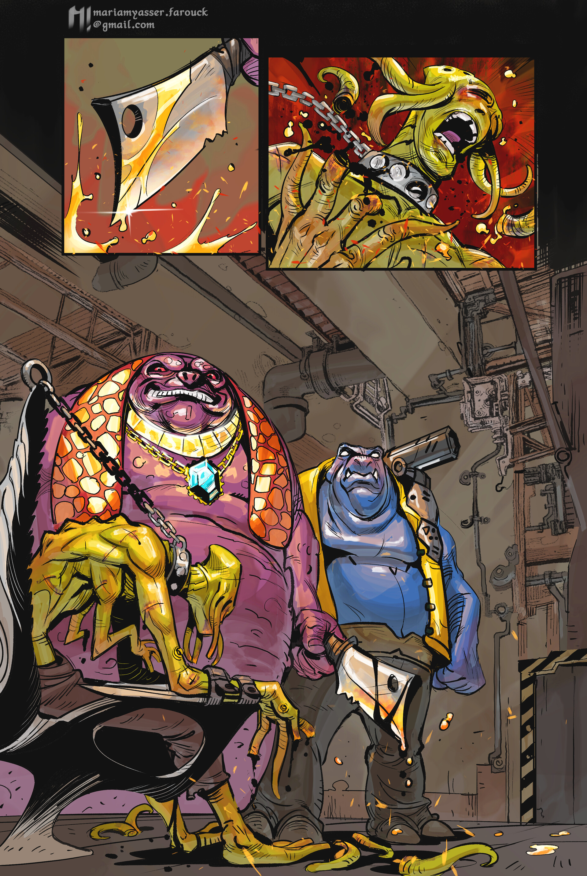 ArtStation - The Ignis quadrant Mariam Yasser Colors