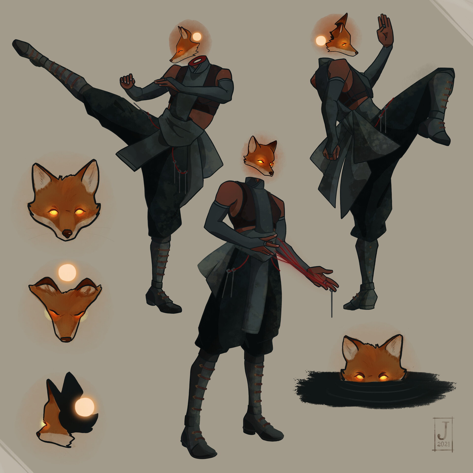 ArtStation - A Collection of Foxes