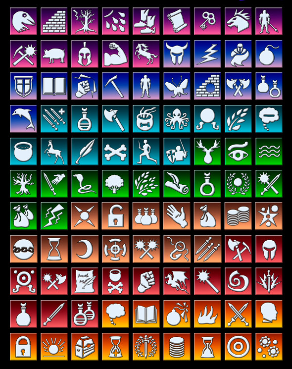 ArtStation - Spells and Skills icons