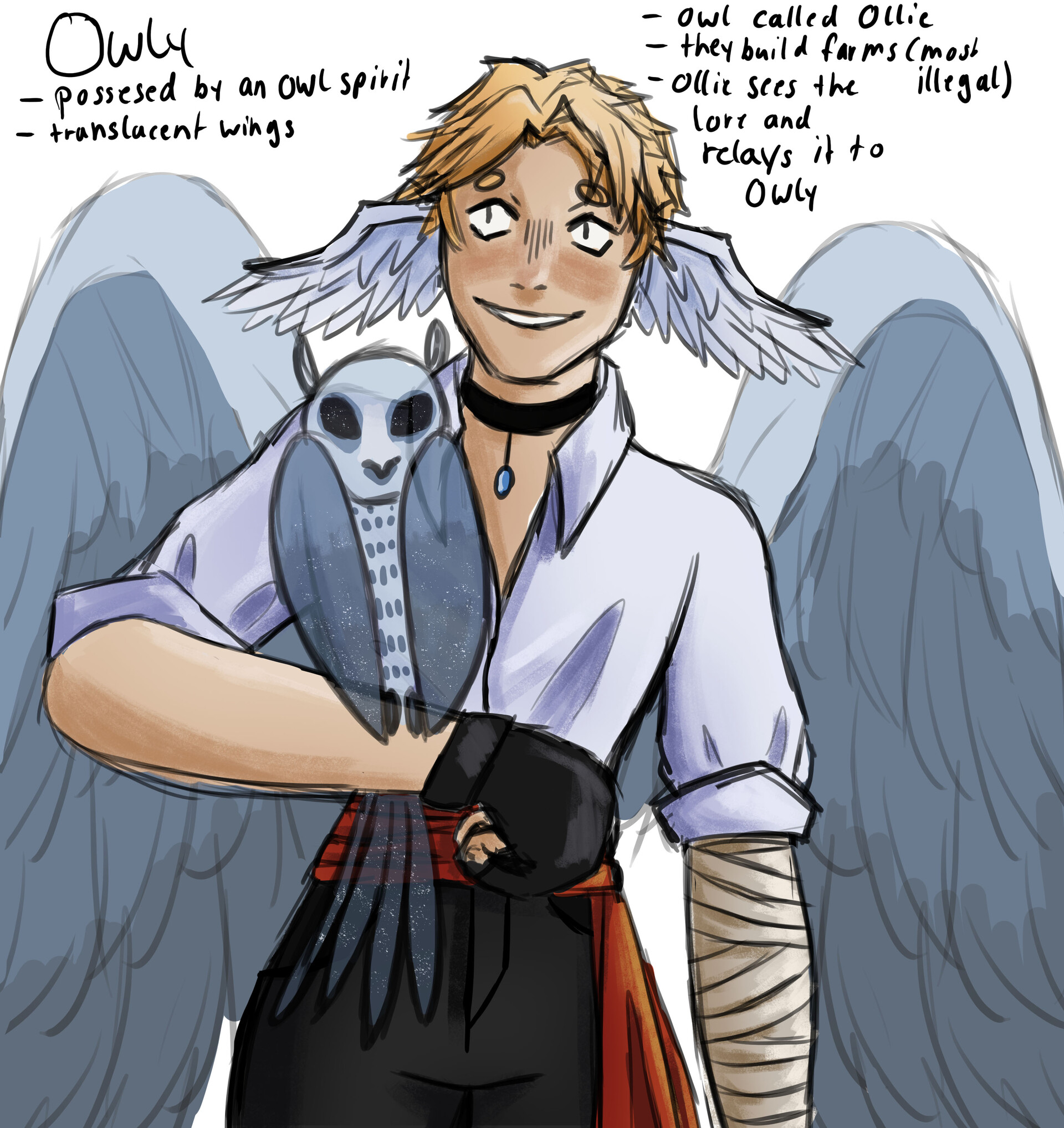 ArtStation - Owly my Owl posessed OC