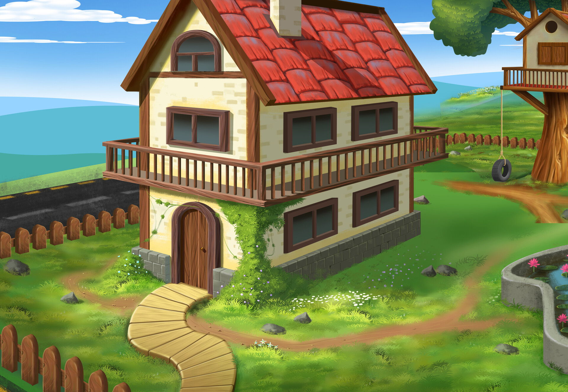 ArtStation - old cute house