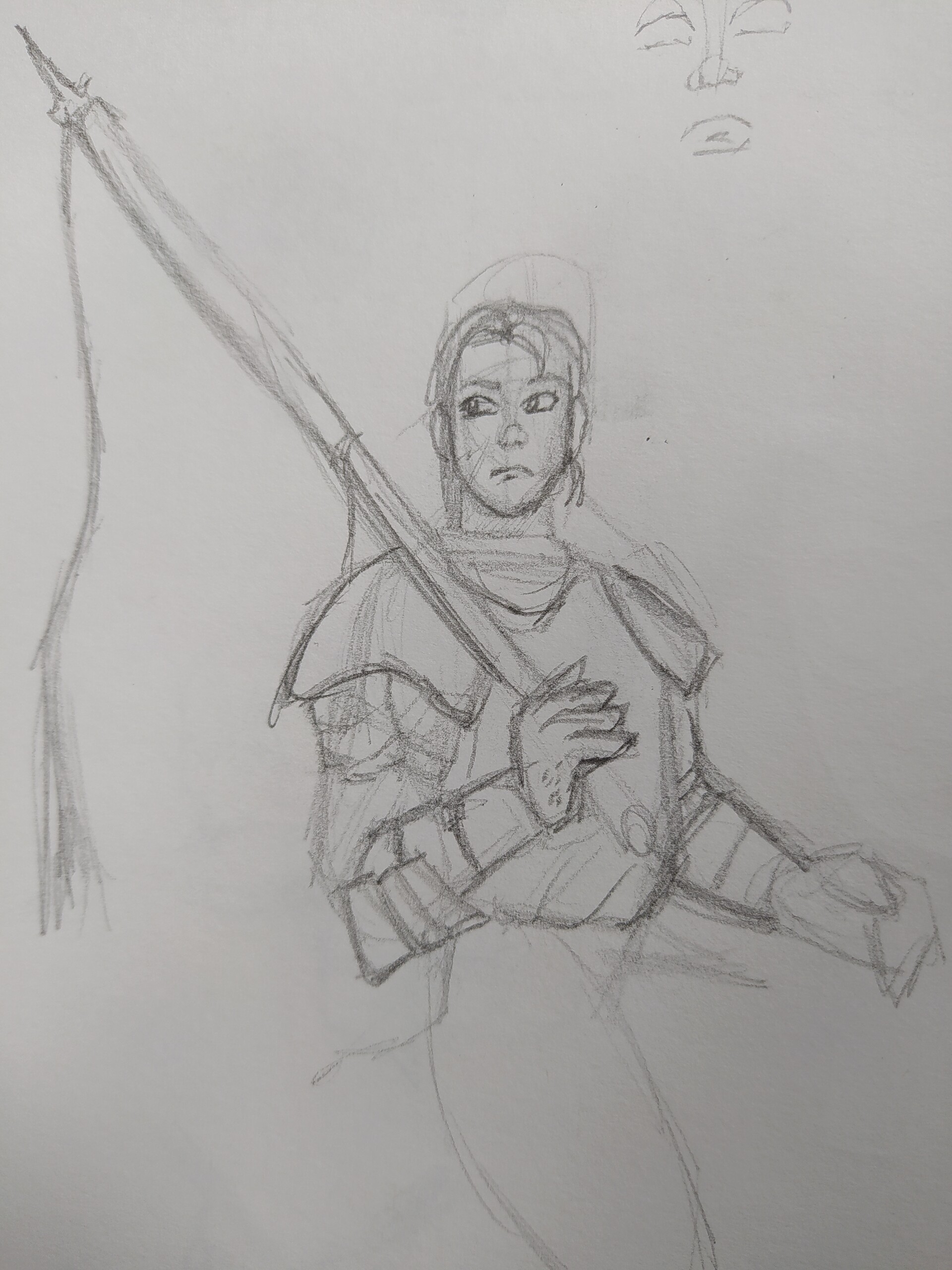 ArtStation - few female knight sketches