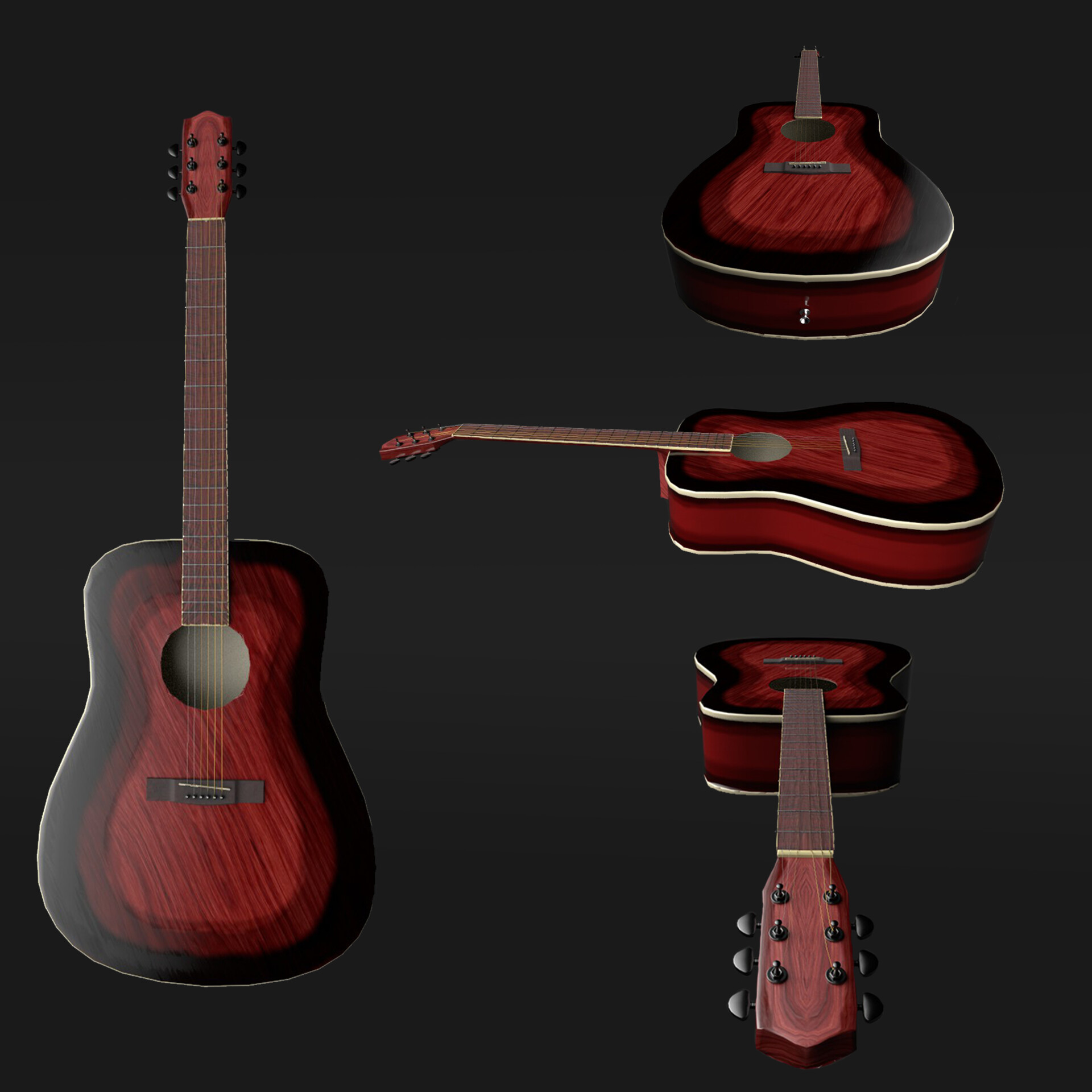 ArtStation - 3D Acoustic Guitar