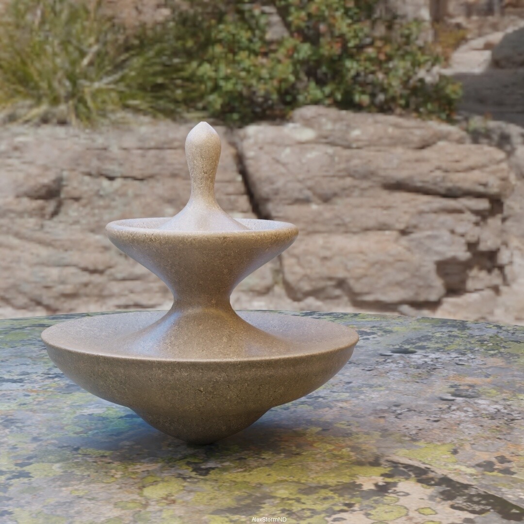 ArtStation - Spinning Top Stone Fountain