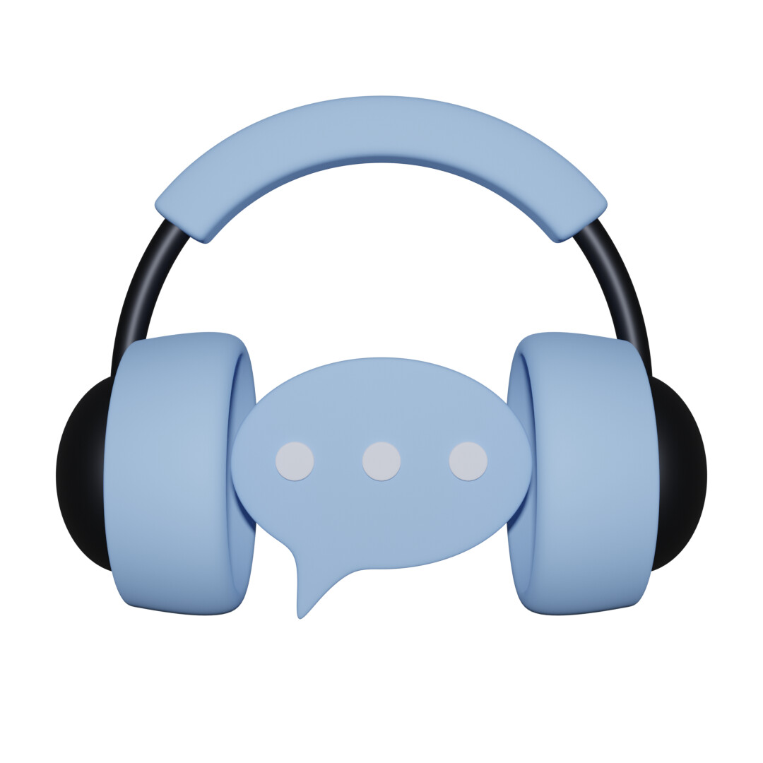 ArtStation - 3d model of headphones for web logo