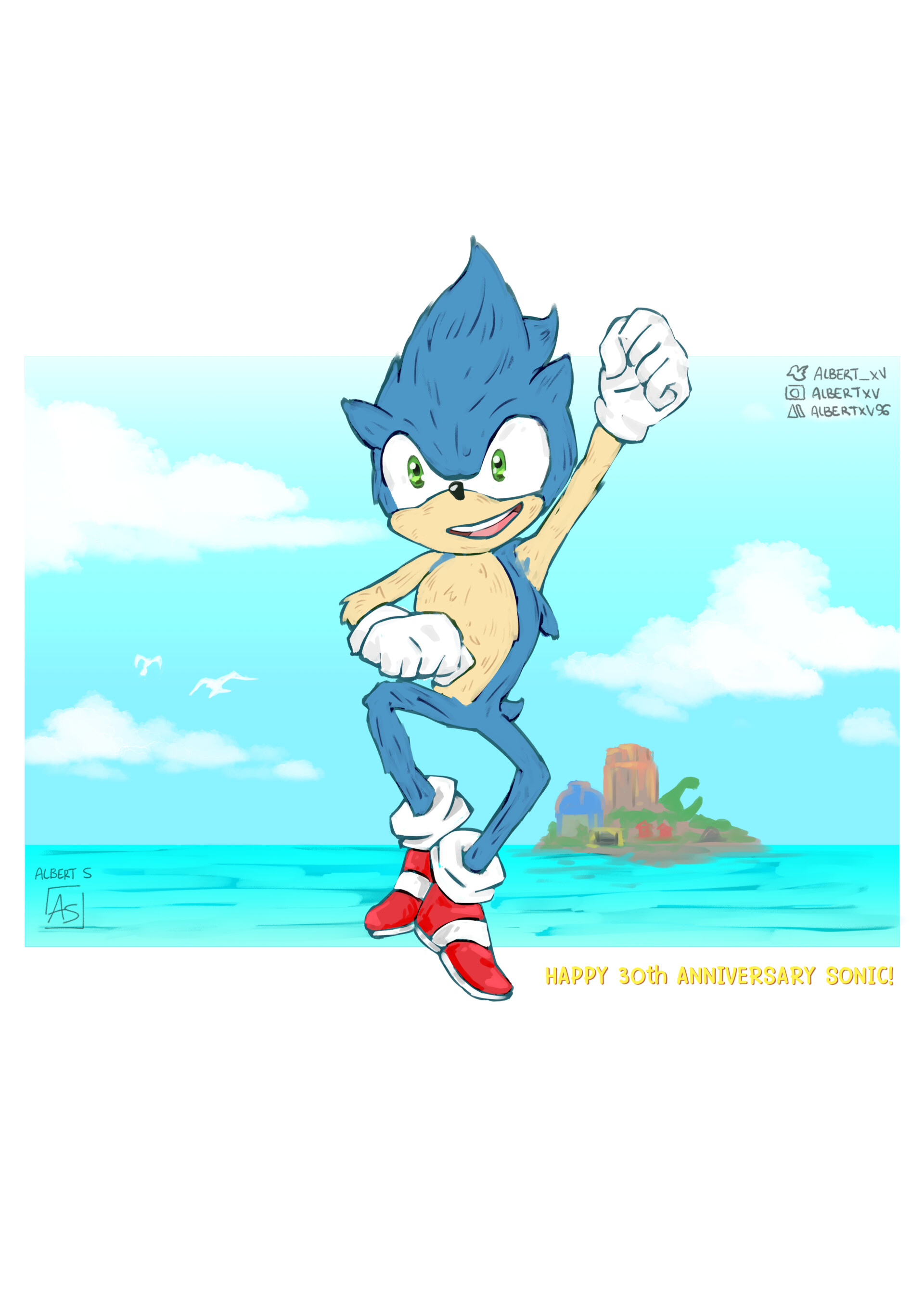 ArtStation - Sonic anniversary.