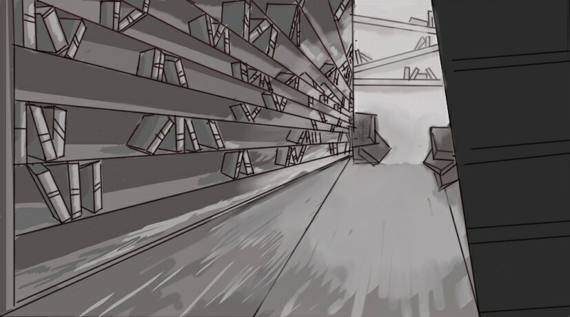 ArtStation - Abandoned library