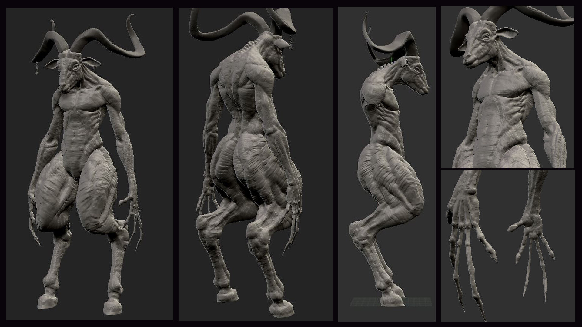 Sam Thompson - The Phooka : Creature concept sculpt (2019)