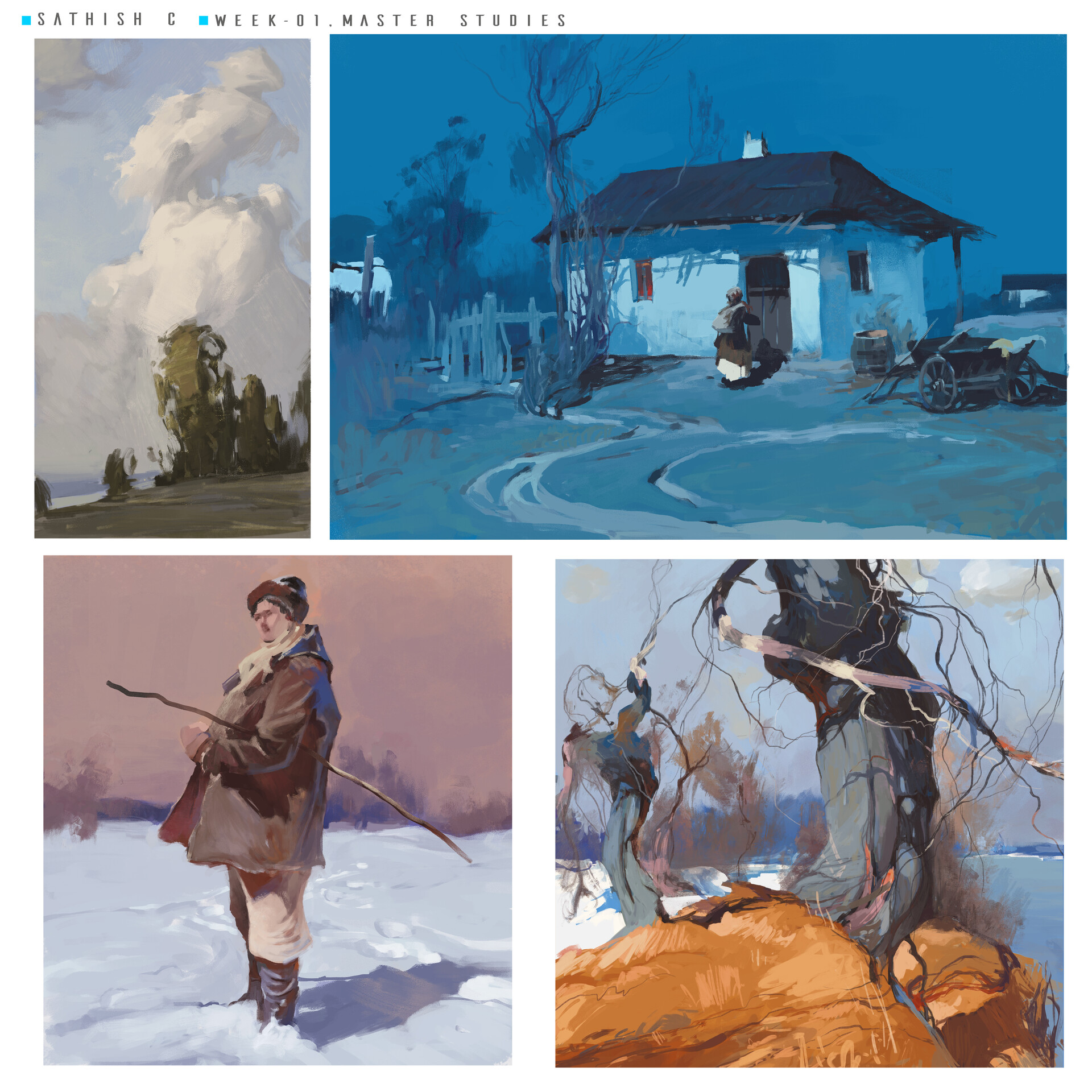 ArtStation - Master Study (stepan kolesnikoff & Frazetta)