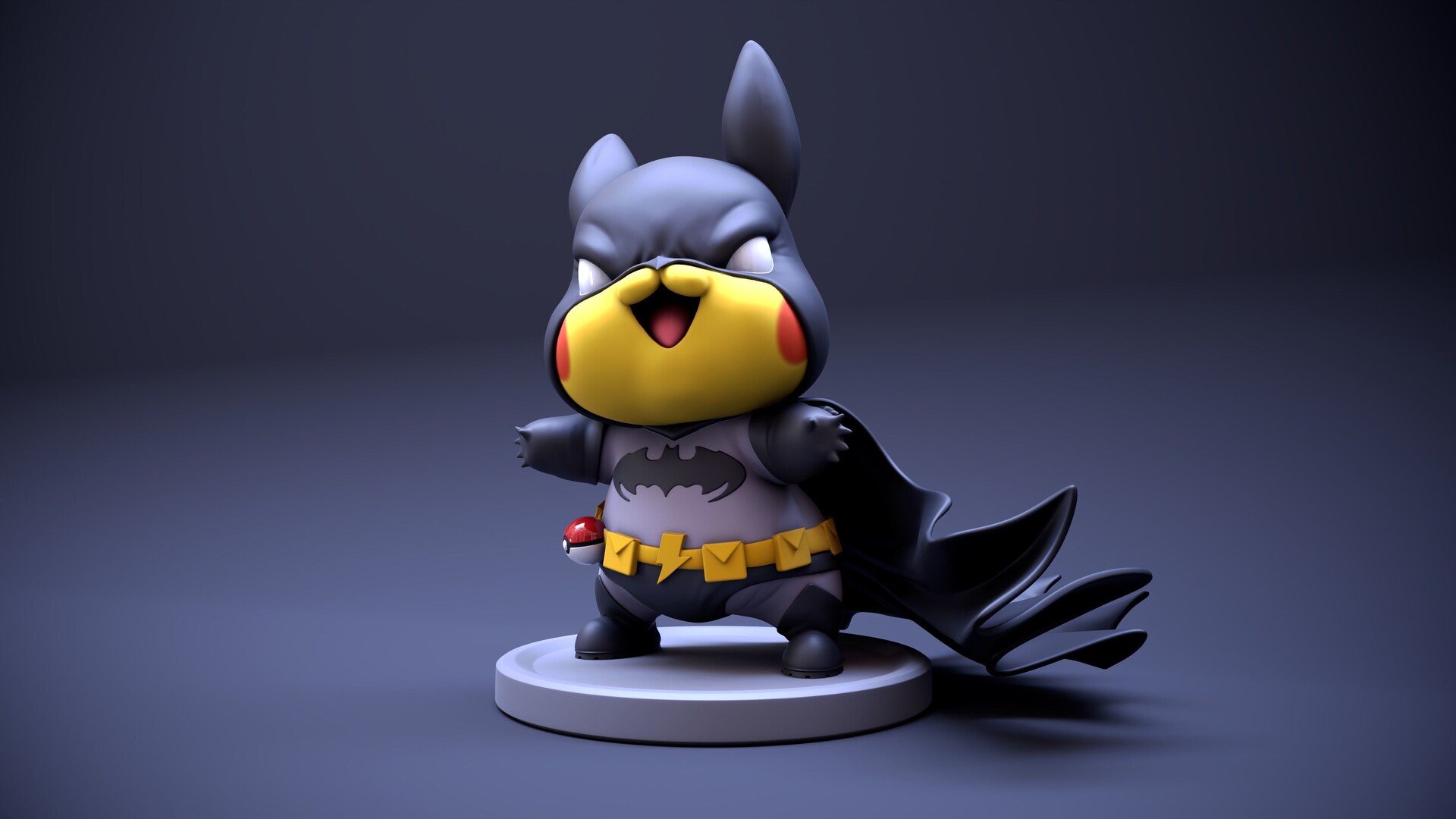 Pikachu Batman Spiderman