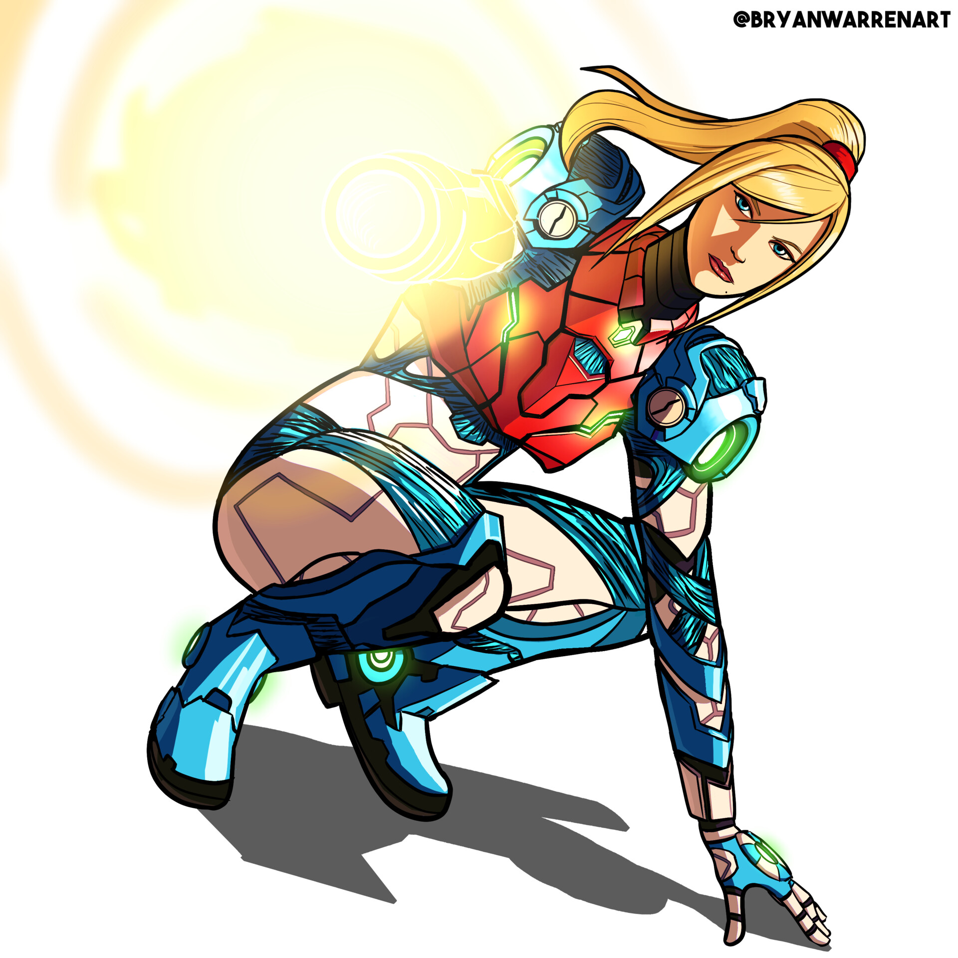 ArtStation - Helmetless Samus Metroid Dread