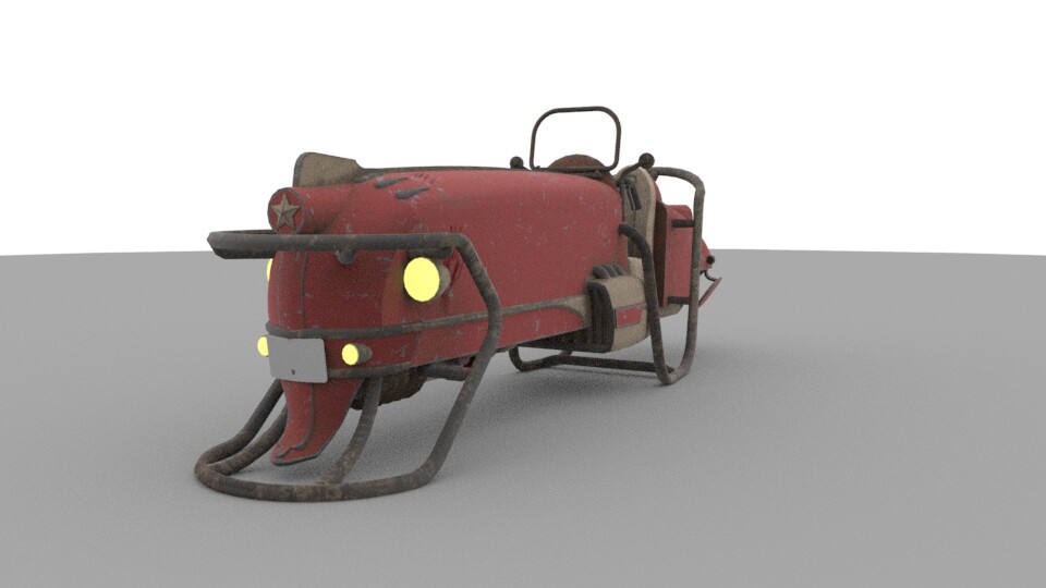 ArtStation - Texturing Post-apocalyptic Bike