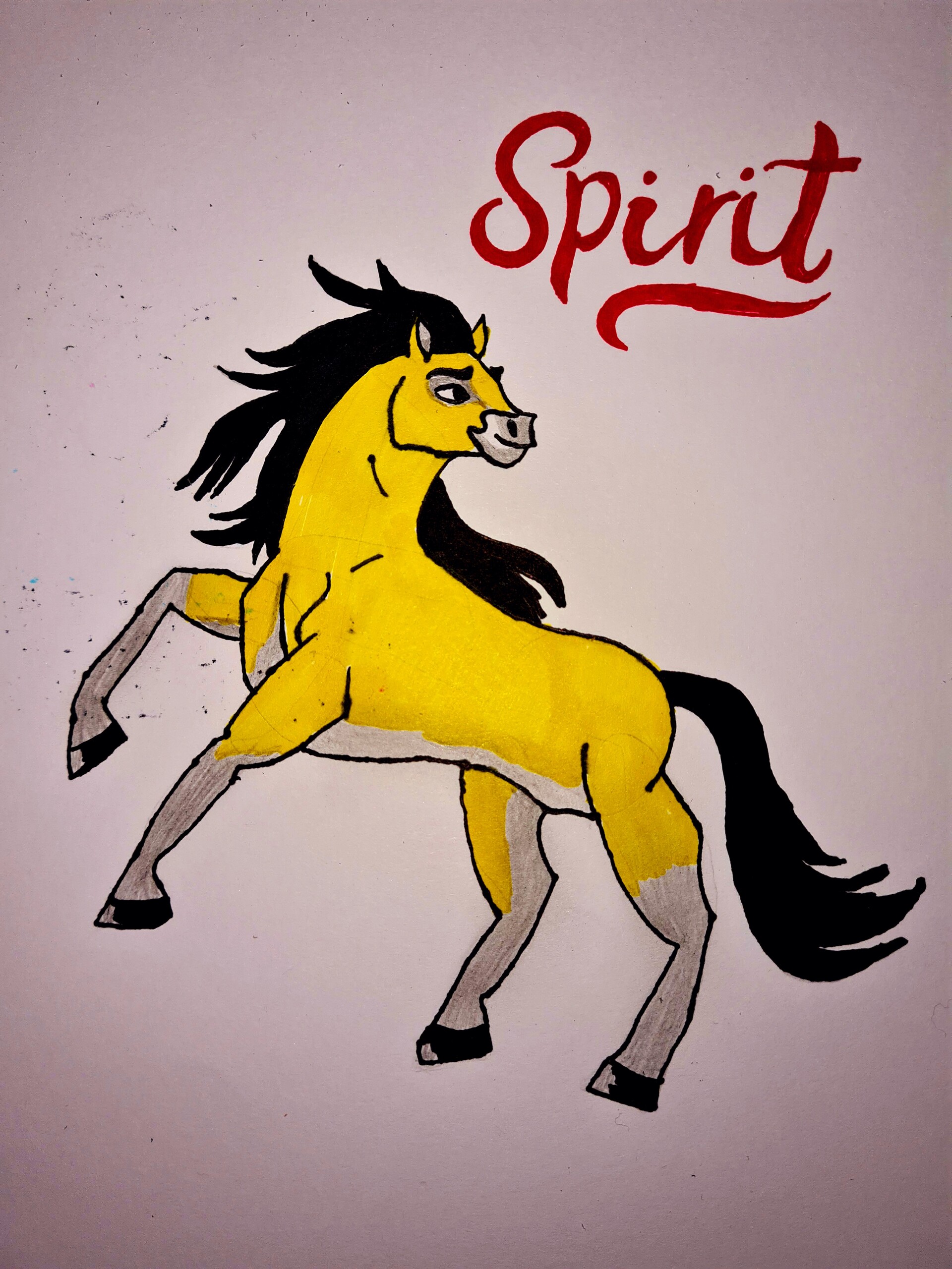 how to draw horse spirit