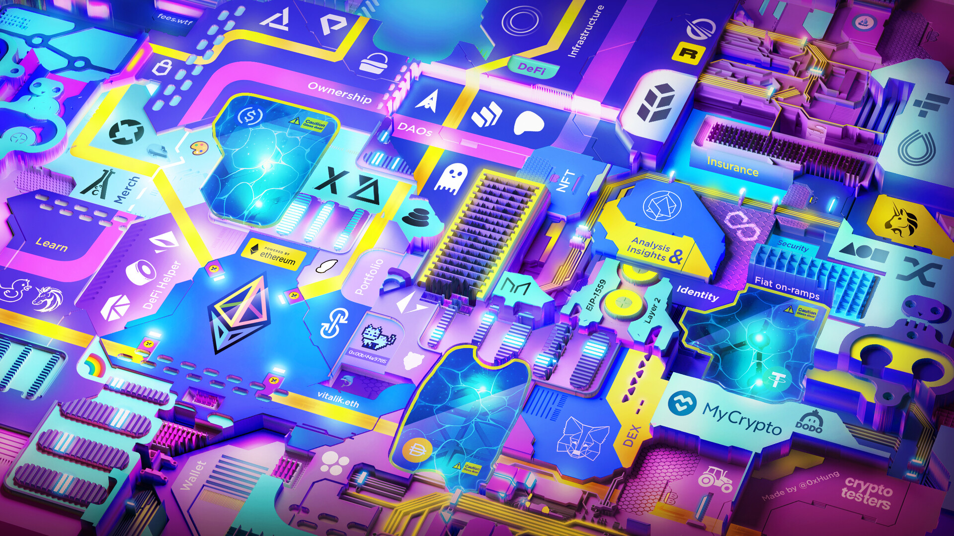 ArtStation - (pentacle.ai) Ethereum City