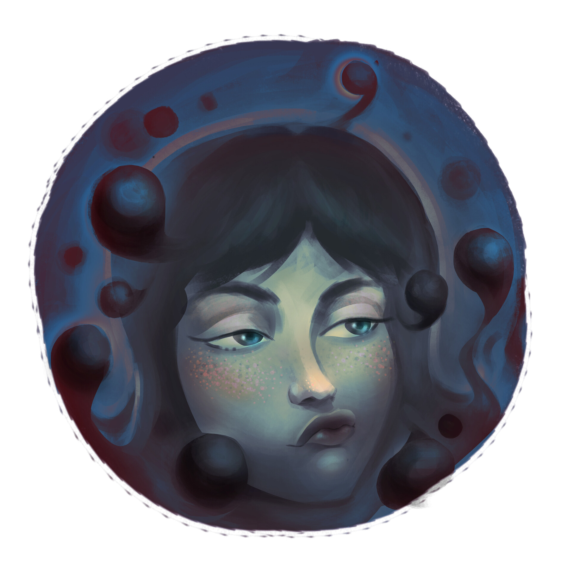 ArtStation - bored ink girl