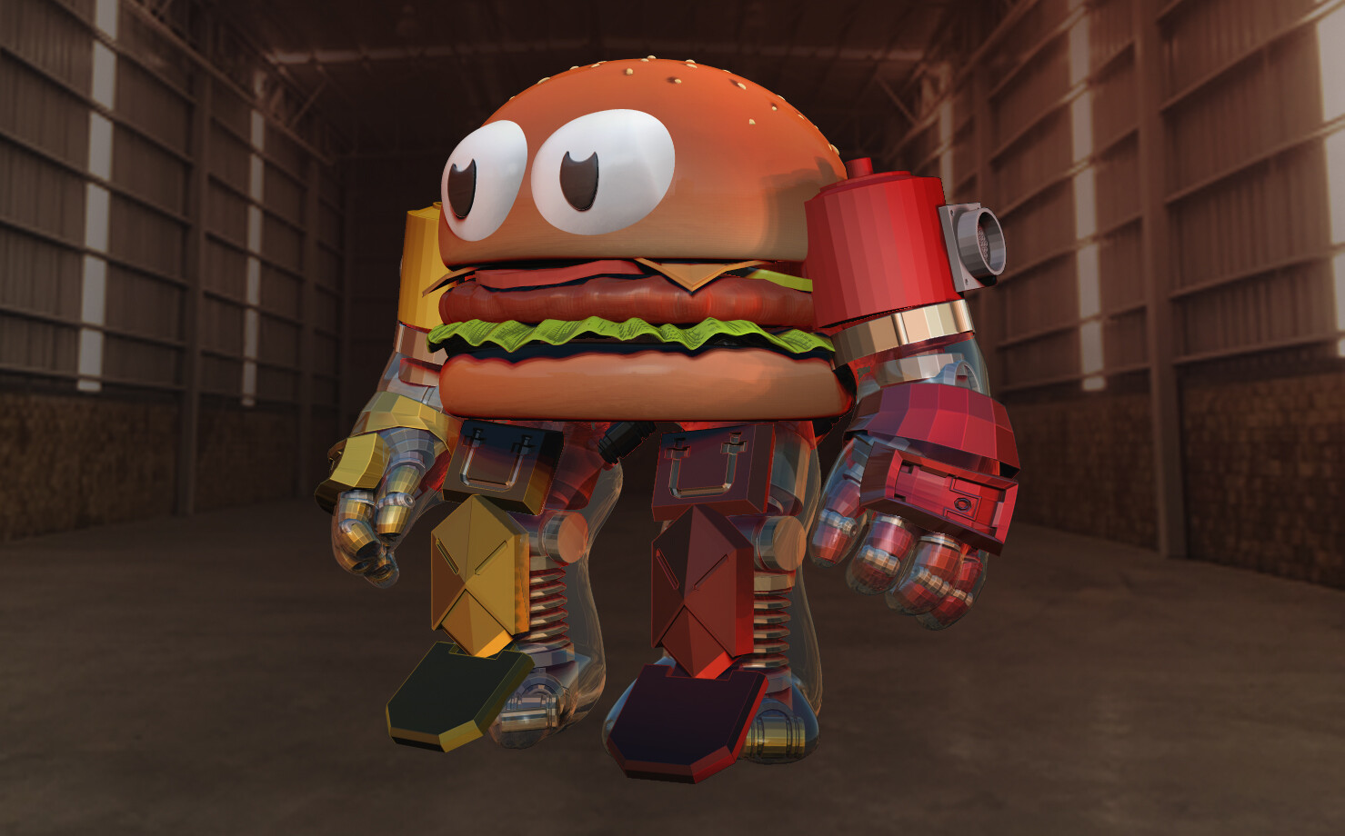 ArtStation - robot hamburguer