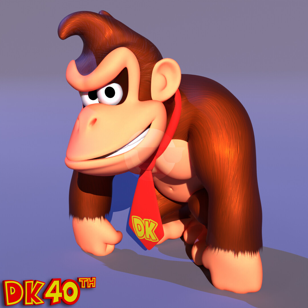 SlamFunkus - Donkey Kong 3D Model (40th Anniversary Posters)