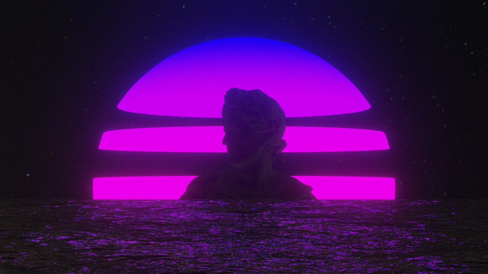 ArtStation - vaporwave statue or something