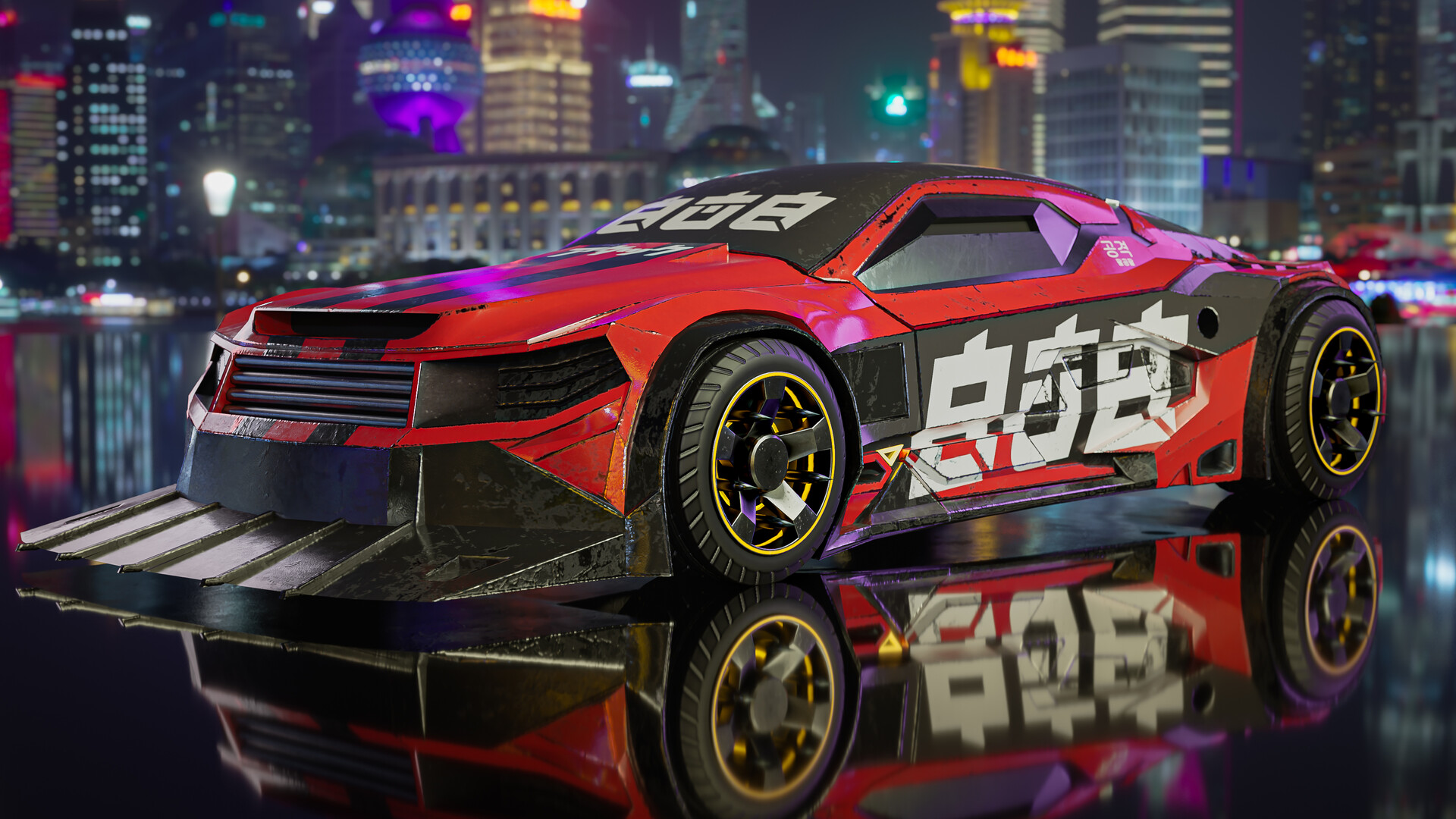 ArtStation - 808 futuristic car