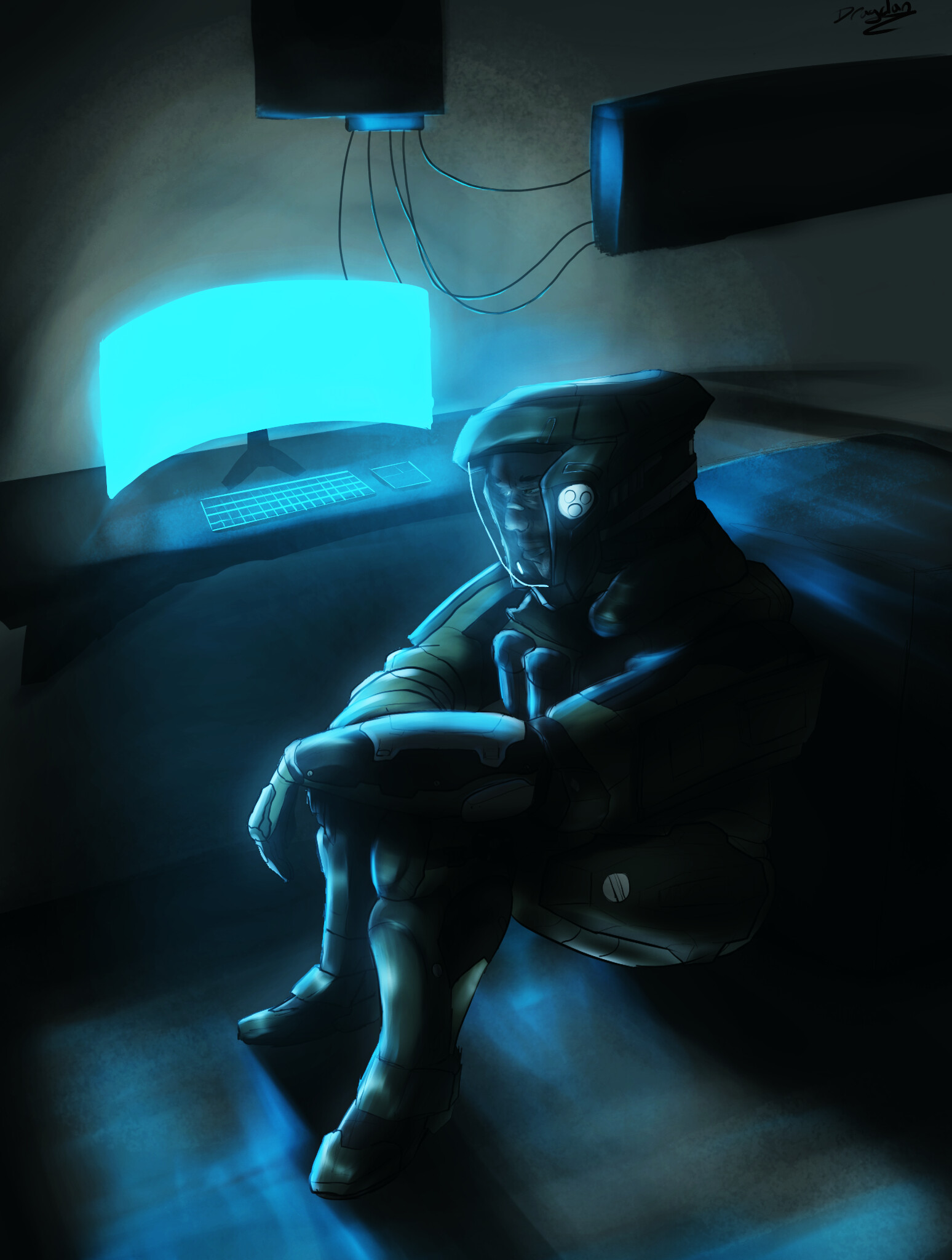 ArtStation - Sad Spaceman