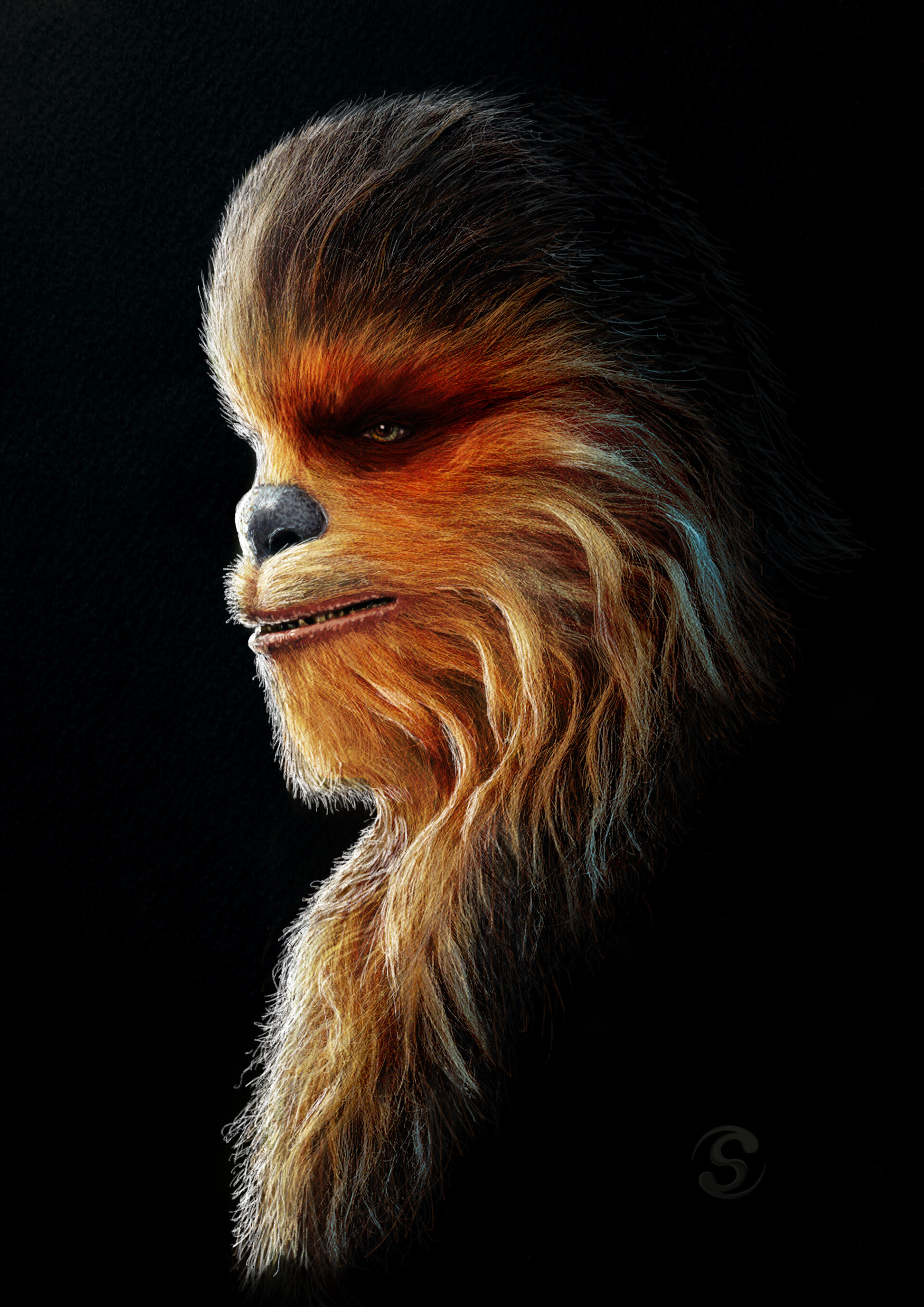 ArtStation - Fan art Chewbacca